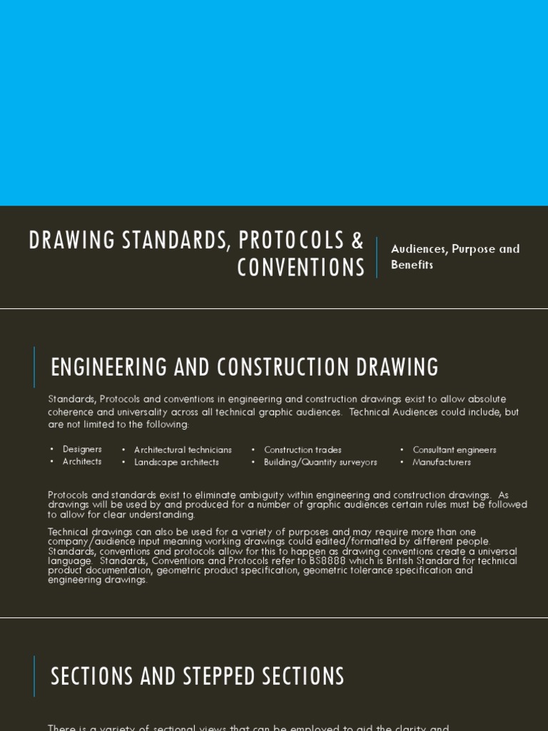 Drawing_standards_protocols_Conventions | PDF | Engineering Tolerance
