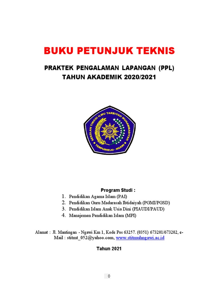 Panduan PPL STIT Muhammadiyah Ngawi | PDF