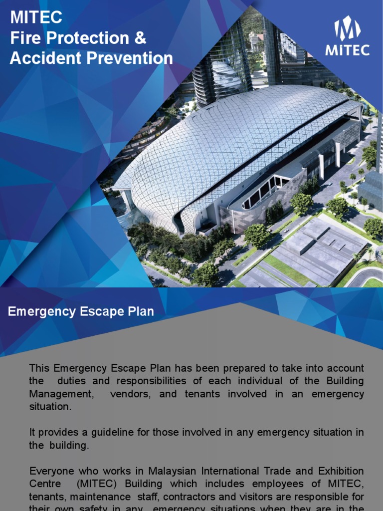 MITEC Emergency Escape Plan Guide | PDF | Emergency | Firefighting