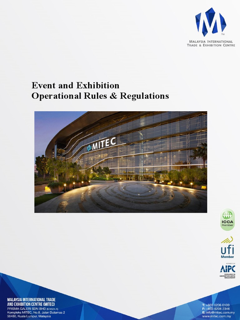 MITEC__Exhibition_Event_Rules_and_Regulations_V4 | PDF | Unmanned ...