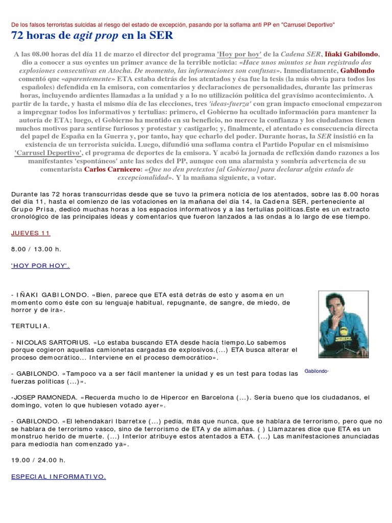 11M La Verdad Sobre Los Atentados de Madrid Eta Alqaeda Masacre ...