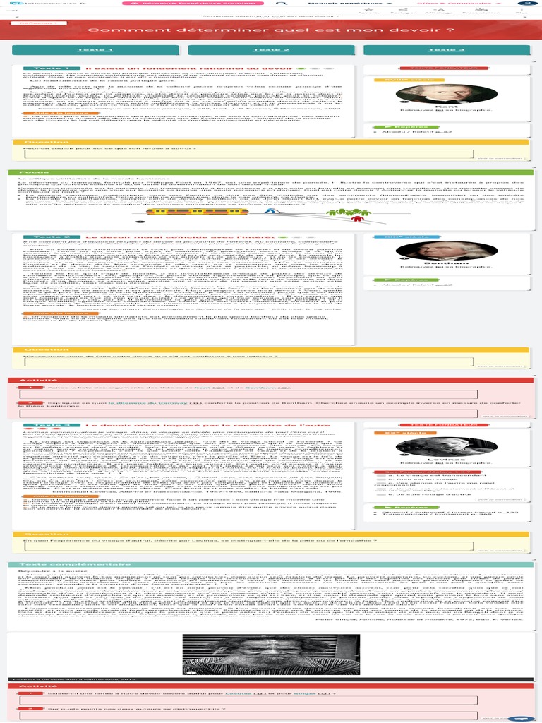 Devoir II Comment Déterminer Quel Est Mon Devoir | PDF | Utilitarisme | Théories philosophiques