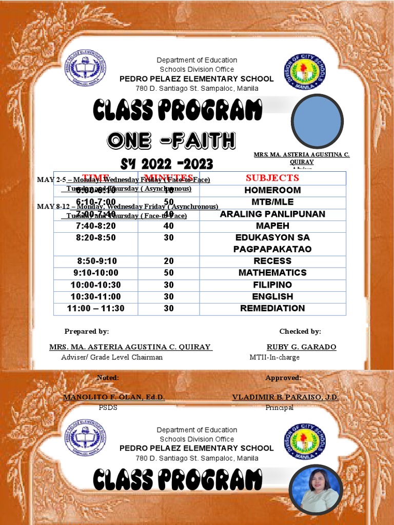 ADAPTATION OF FLEXIBLE PROGRAM 2022-2023 | PDF | Philippines