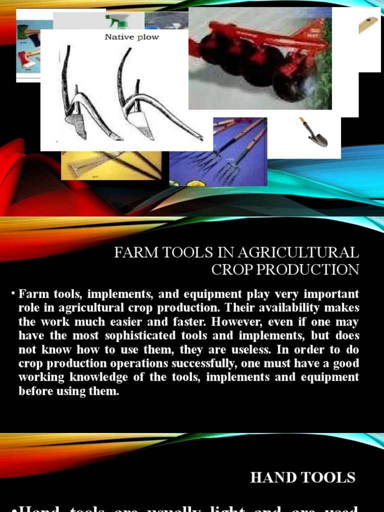Select and Use Farm Tools g11 | PDF | Plough | Agricultural Machinery