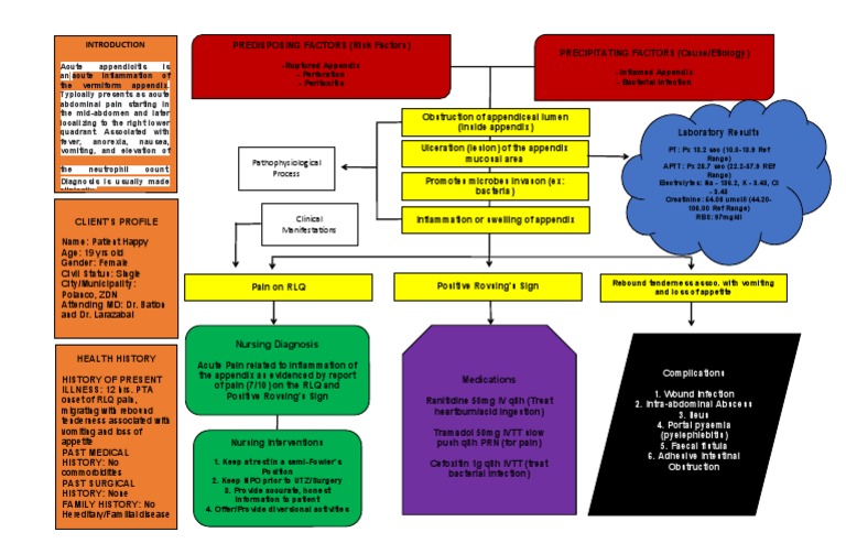 Concept Map Appendicitis | Download Free PDF | Epidemiology | Health Sciences