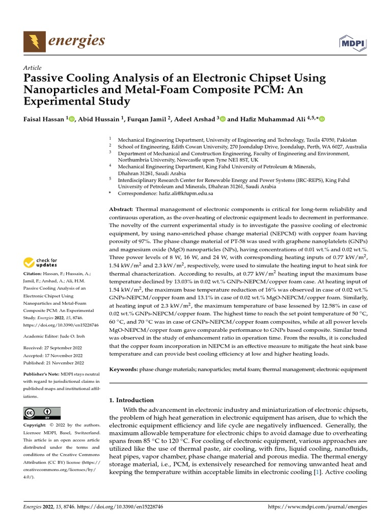 PCM Cooling | PDF | Heat Transfer | Heat