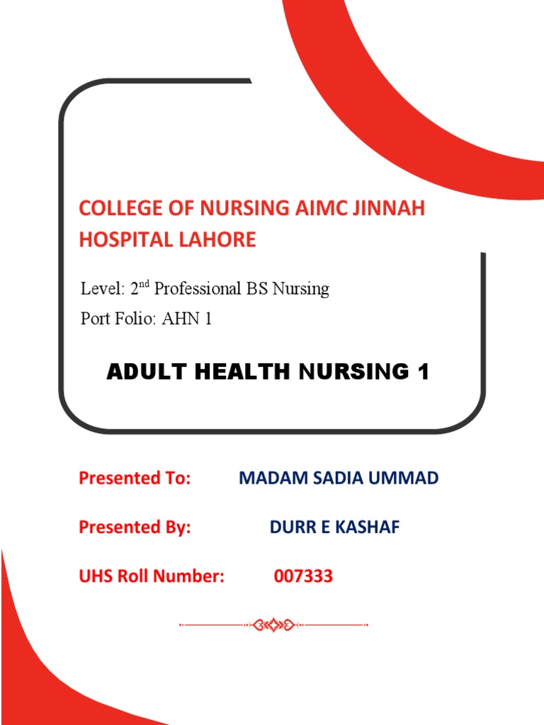 College of Nursing Aimc Jinnah Hospital Lahore | PDF | Science & Mathematics