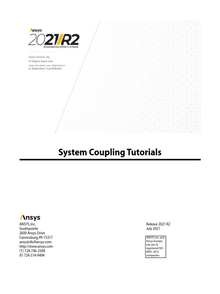 System Coupling Tutorials | PDF | Trademark | License