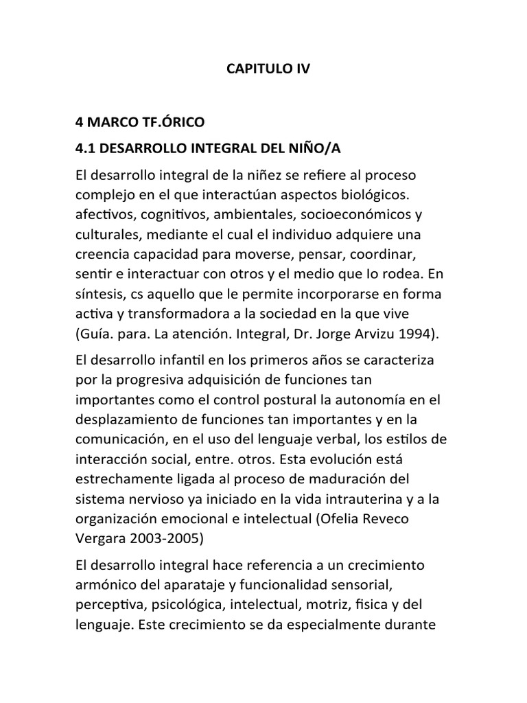 Capitulo Iv | PDF | Desarrollo infantil | Conocimiento
