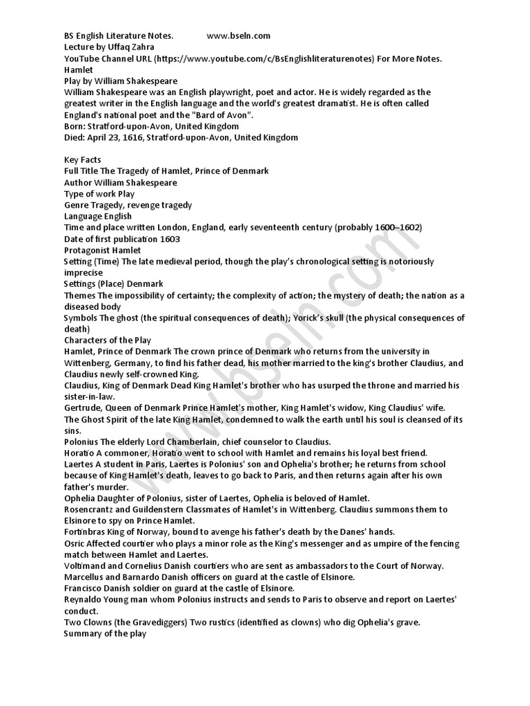 Untitled | PDF | Hamlet | Shakespearean Tragedies