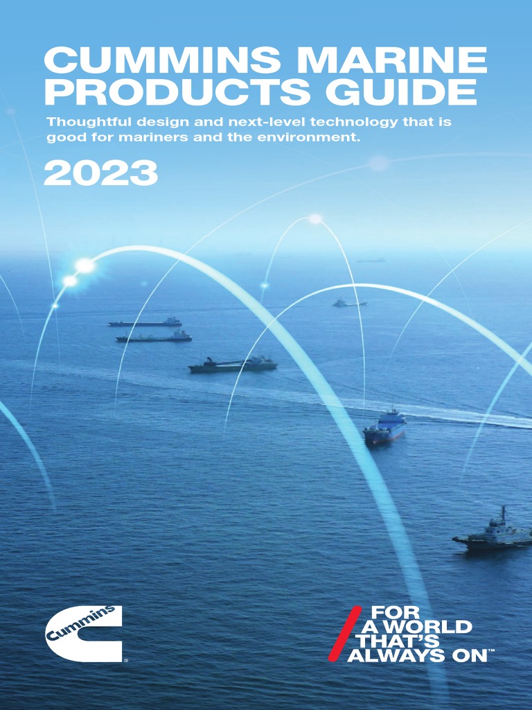Cummins Marine Products Guide 2023 | PDF | Cummins | Diesel Engine