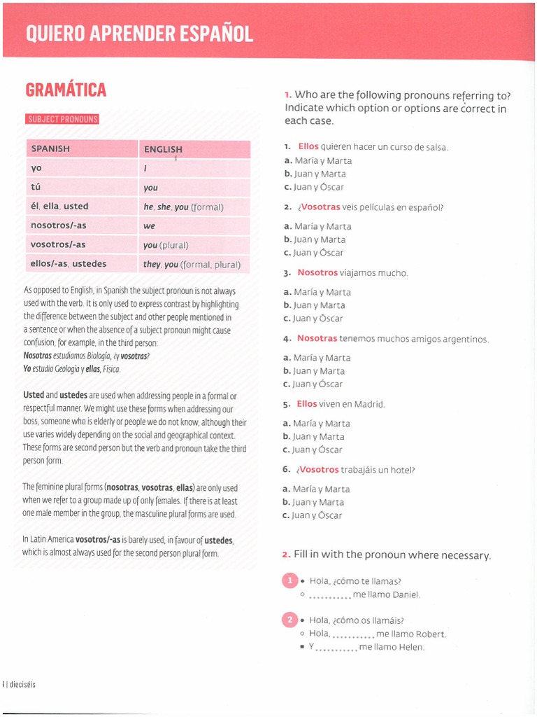Aula1 Companion Unidad 2 | PDF