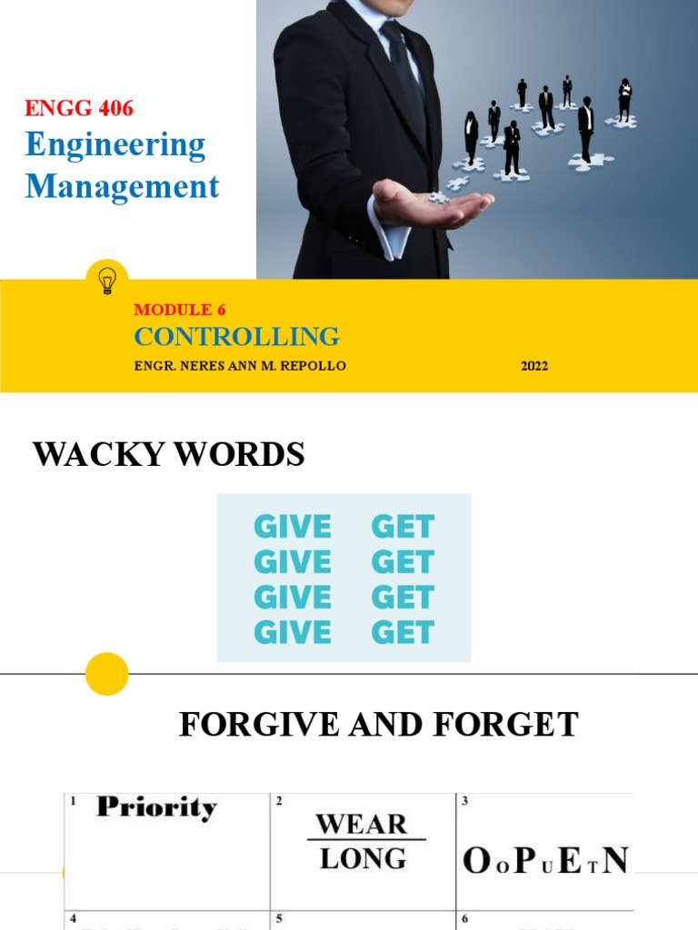 Engineering Management: Controlling | PDF | System | Error