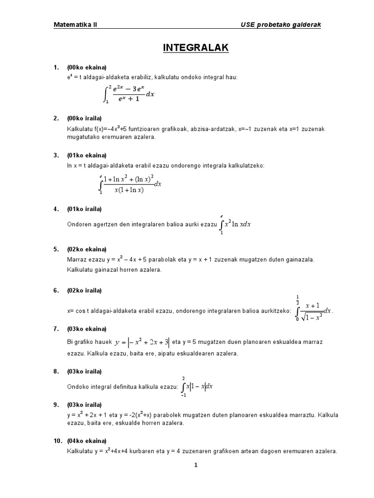 USE Integralak | PDF