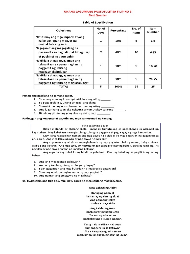 FILIPINO | PDF