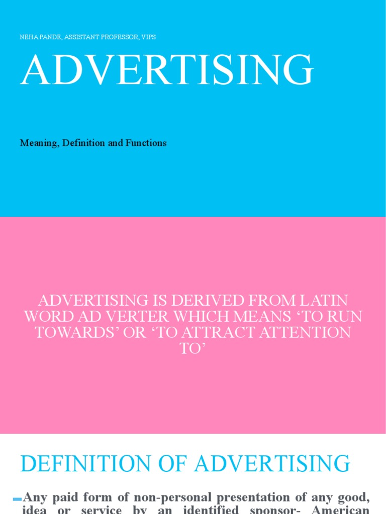 Unit 1 Advertising | PDF