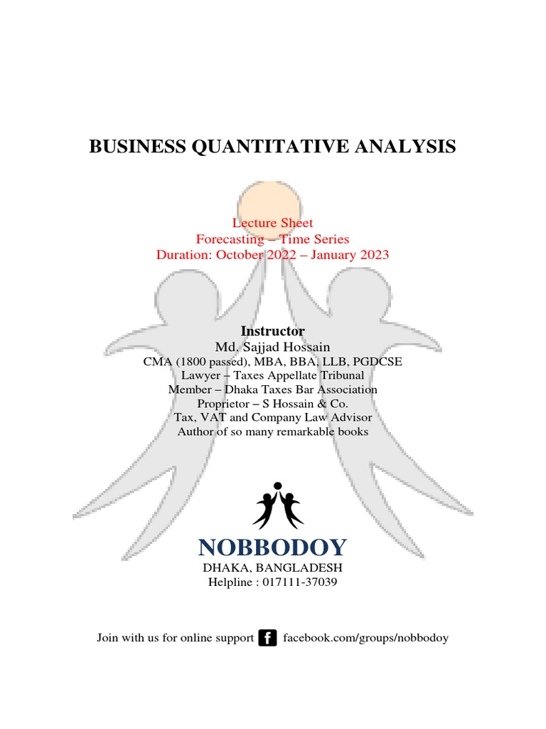 BQA - Lecture Sheet | PDF | Forecasting | Moving Average