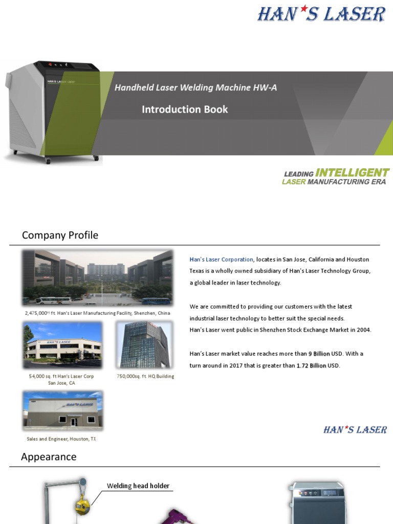 Handheld Laser Welding Machine HW-A - 2022 | PDF | Laser | Welding