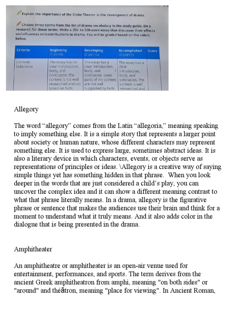 Understanding allegory through a concise definition | PDF | Tragedy