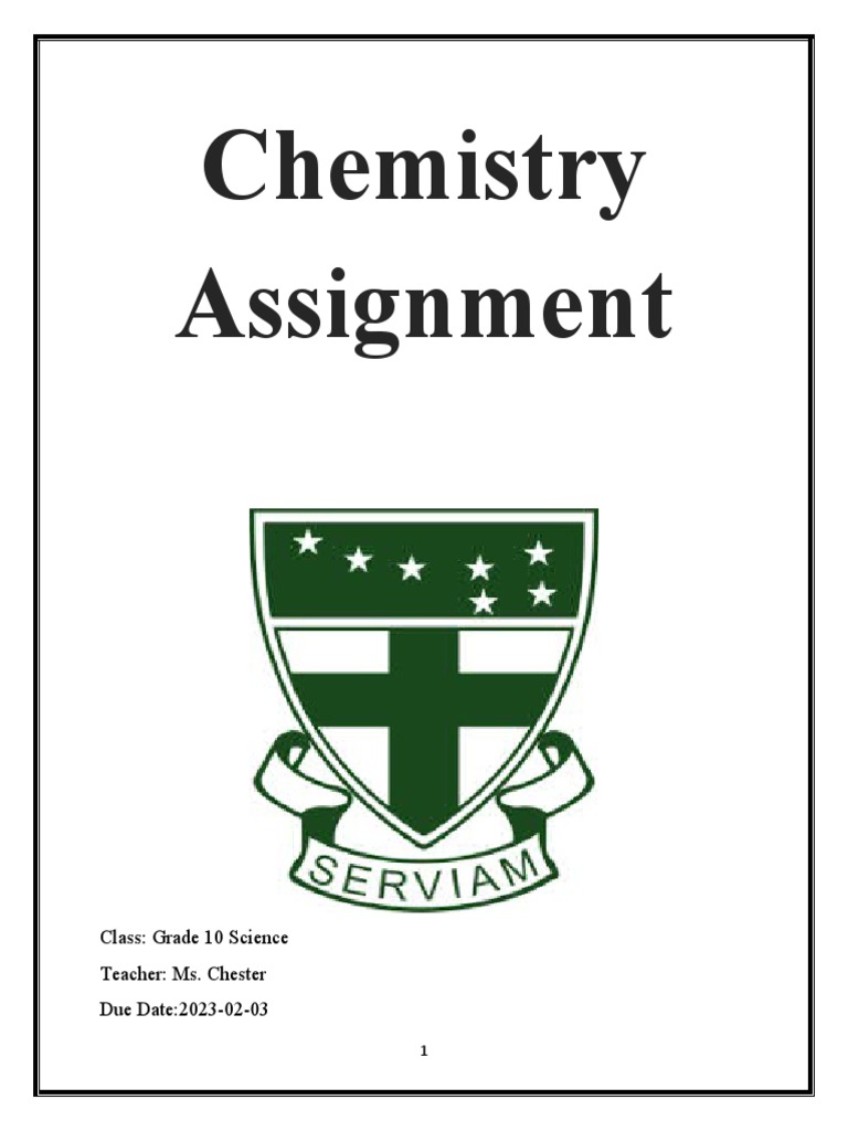 Acids, Bases and Salts: A Group Chemistry Assignment on Acid Strength ...