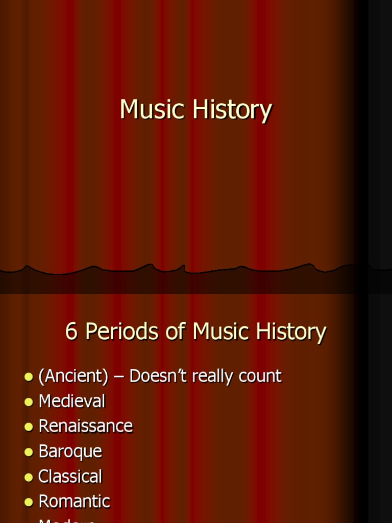 Music History | PDF | Classical Period (Music) | Composers