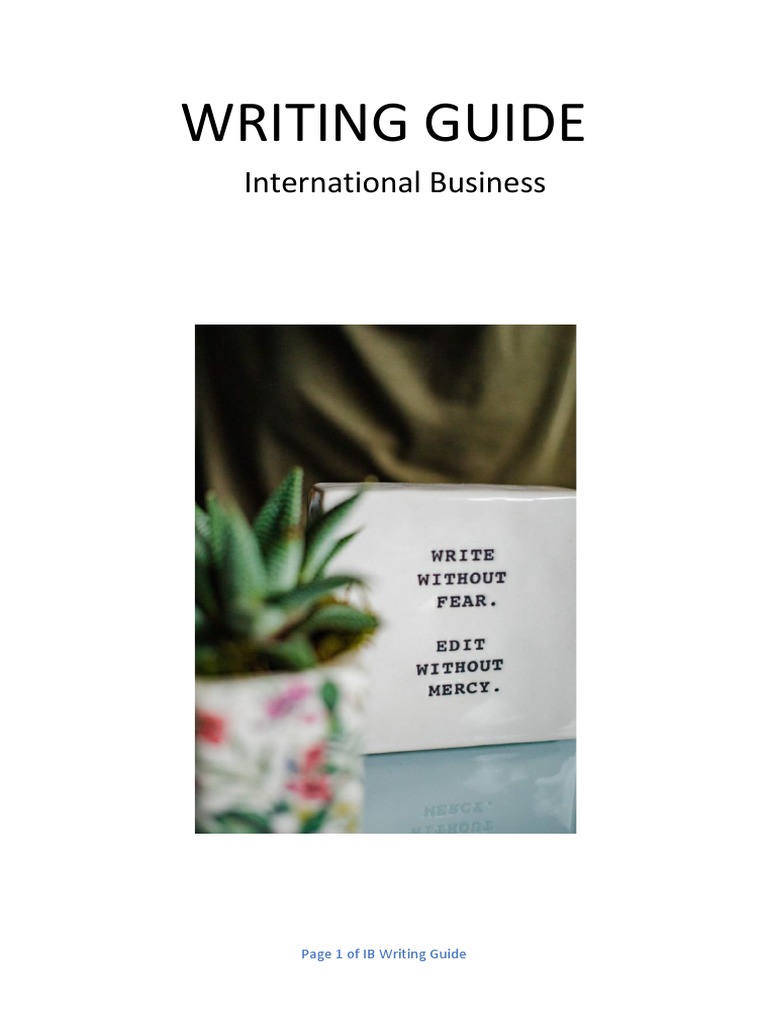 Ib Writing Guide 2022-2023 | PDF