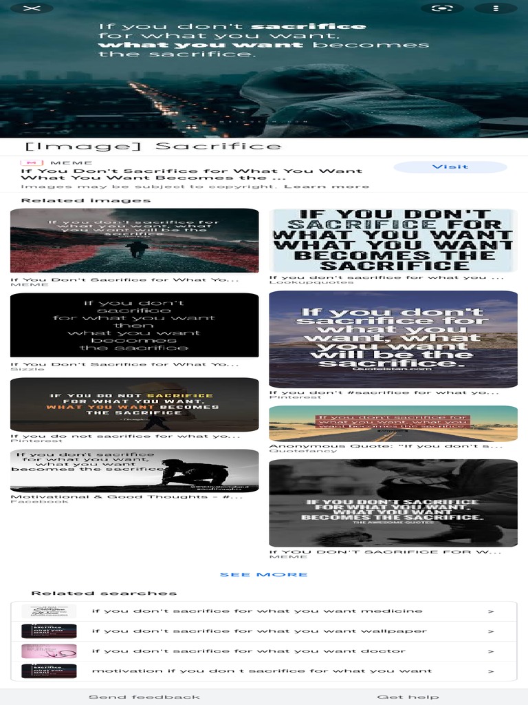 Motivational Sacrifice Meme | PDF