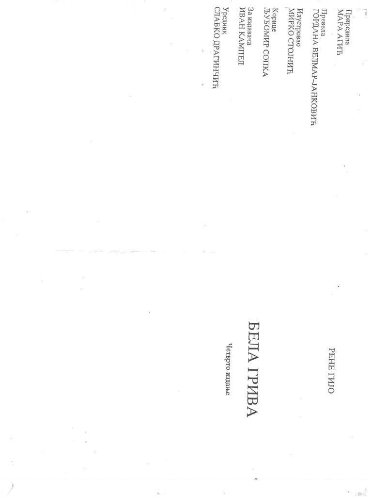 Bela Griva 4 Izdanje | PDF