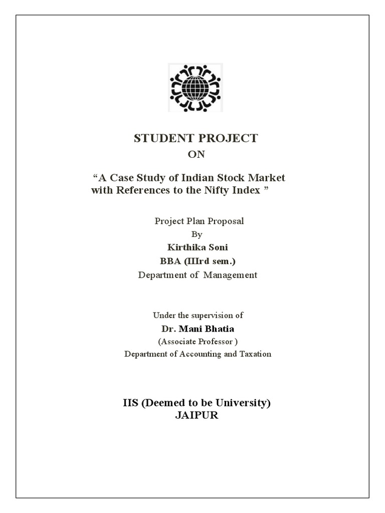 STUDENT PROJECT Research | PDF | Stocks | Stock Market
