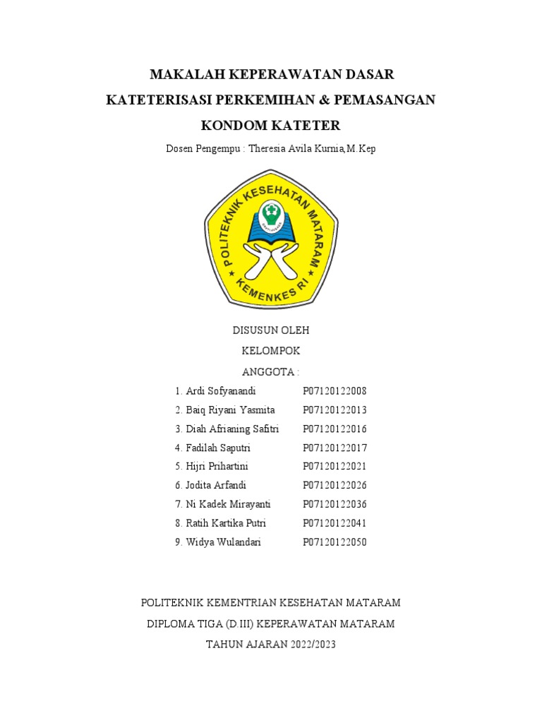 Makalah - Kondom Kateter - Fix | PDF