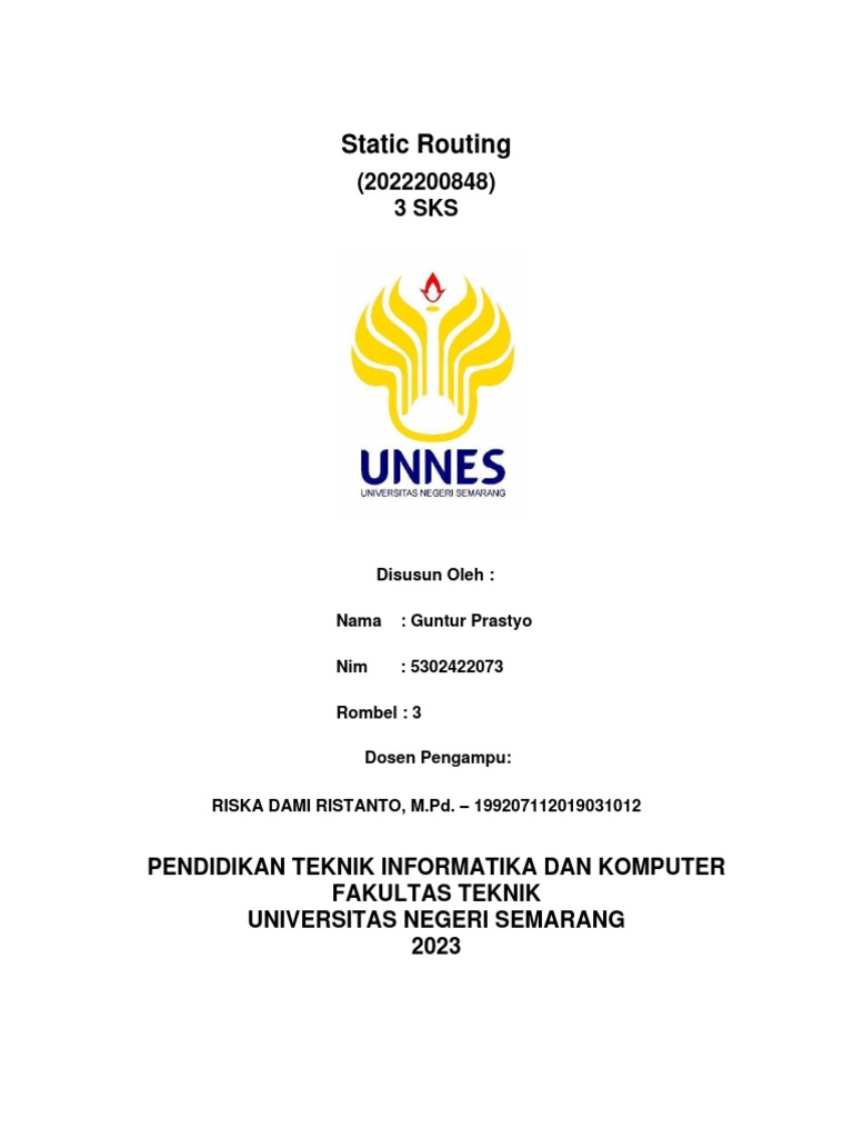 Static Routing | PDF