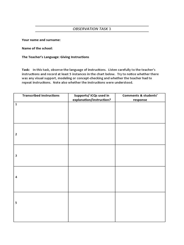 observation task 3 | PDF