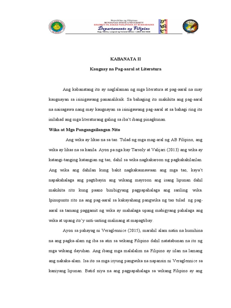 Kabanata 2 Example | PDF