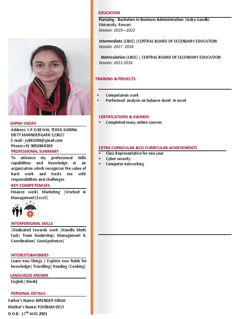 Sapna Resume | PDF