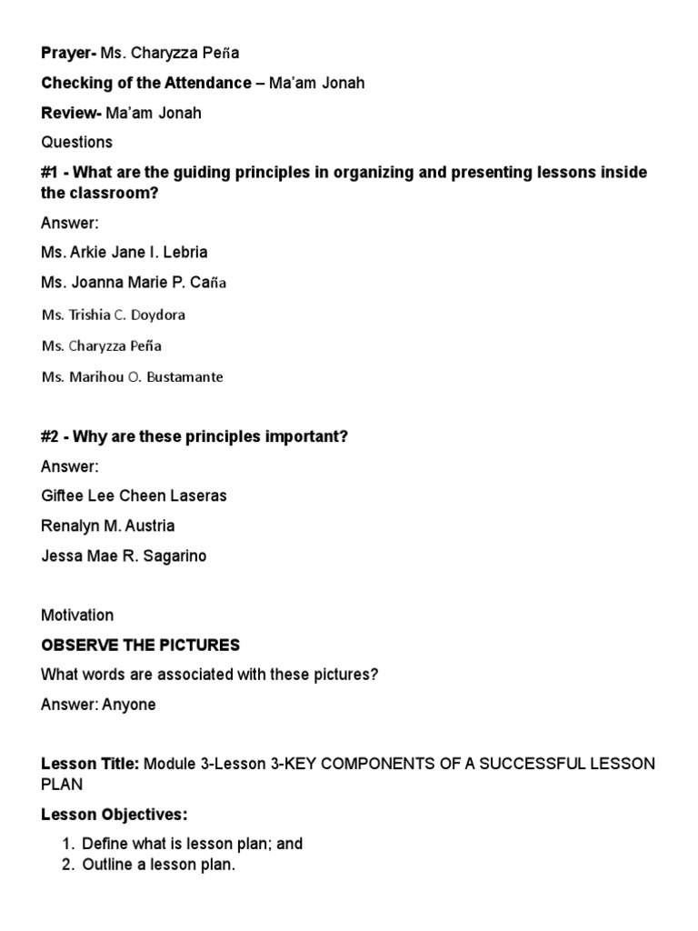 Successful Lesson Planning | PDF | Learning | Lesson Plan