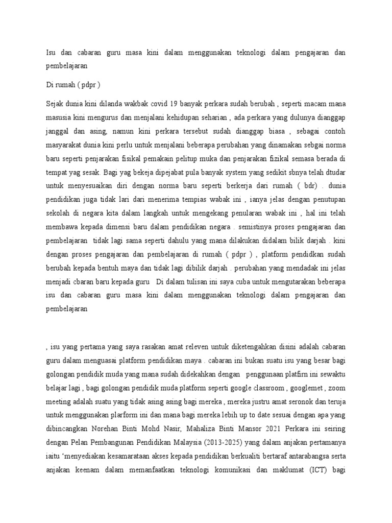 ISU CABARAN GURU | PDF