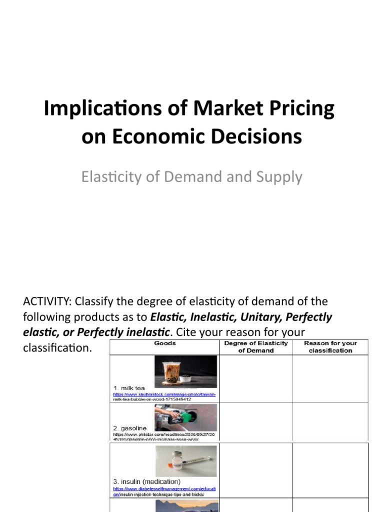 Understanding Market Pricing Elasticity | PDF | Elasticity (Economics ...