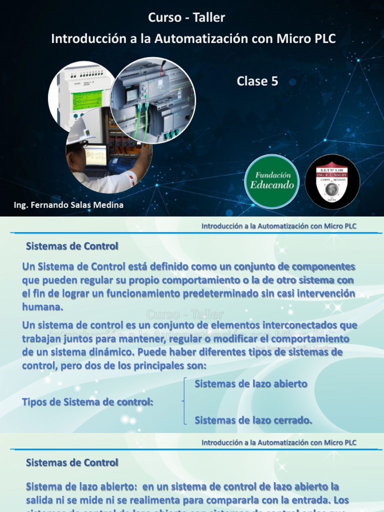 Clase 05bbb | PDF | Sistema de control | Automatización