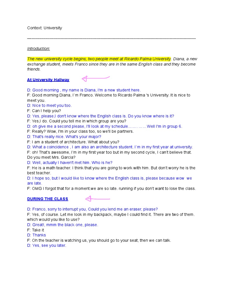 Conversation Project - Group 02 | PDF