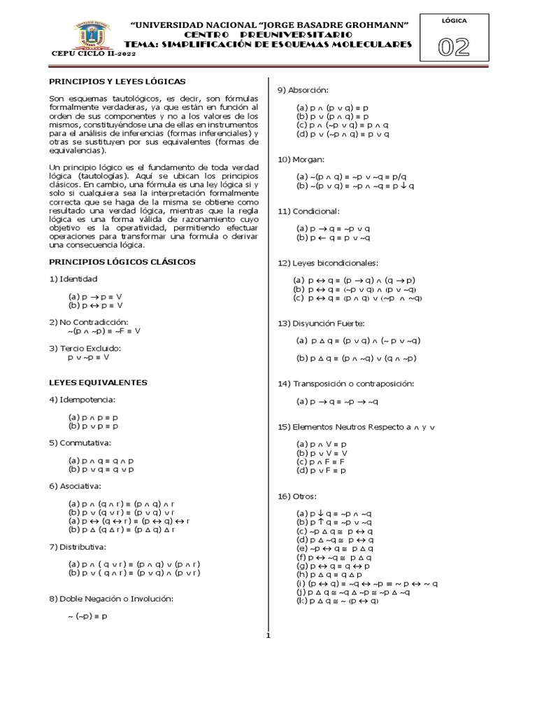 Pract. 02 - Logica Con Claves | PDF | Lógica | Lógica matemática