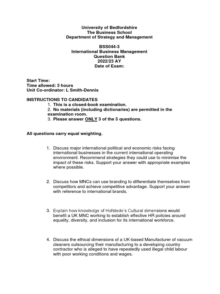 BSS044-3 Sem2 Main 22-23 | PDF