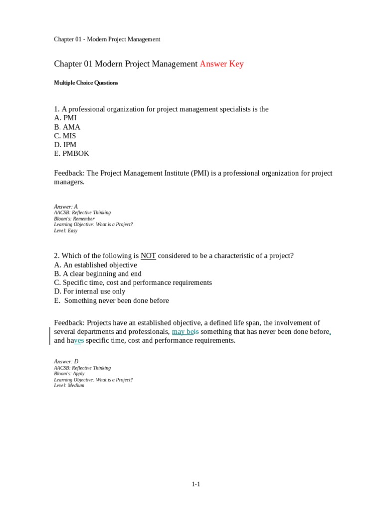 Chap 001 | Download Free PDF | Project Management | Thought