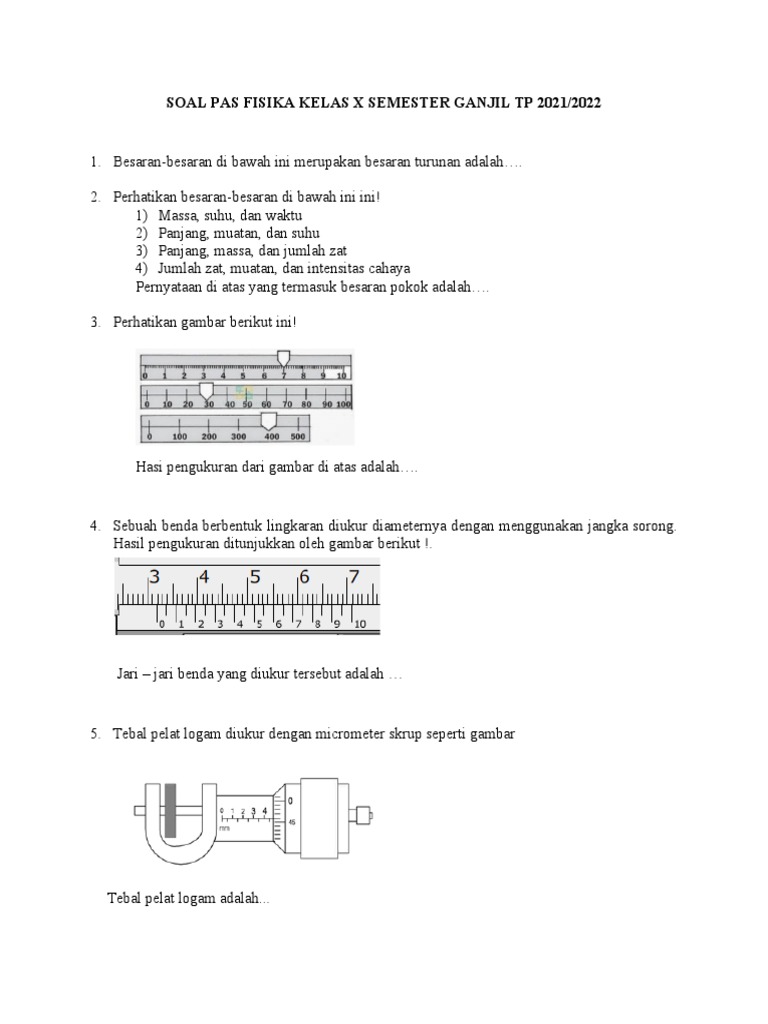 Soal Pas Fisika | PDF