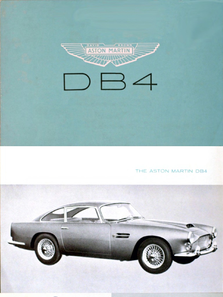 Aston Martin - Int DB4 - 1960 | PDF