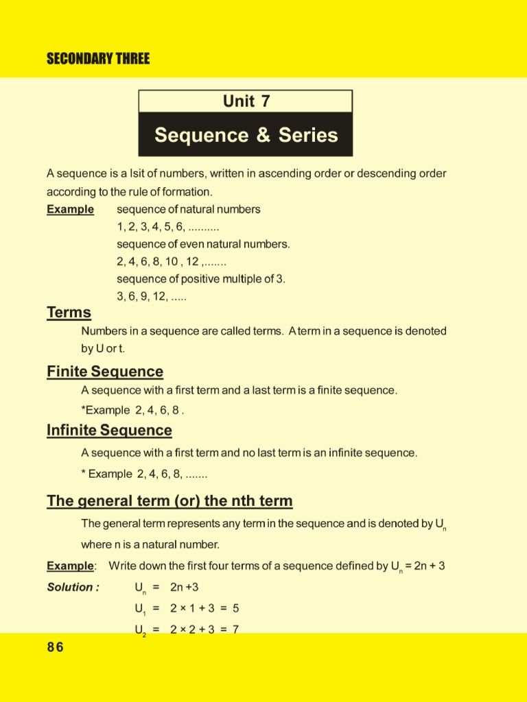 S3 Maths Unit 7 | PDF