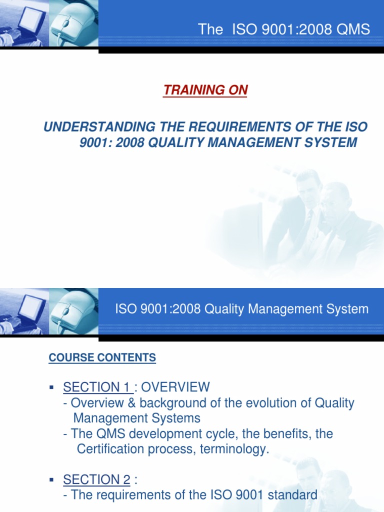 ISO 9001 Overview Section 1 | Iso 9000 | Quality Management System