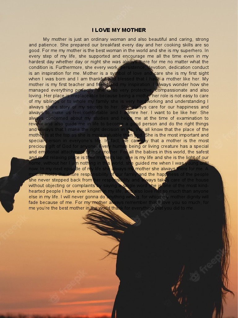 I Love My Mother | PDF