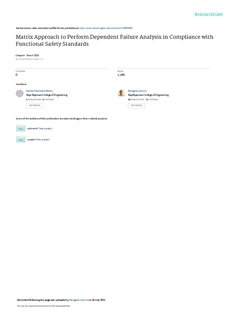 Matrix Approach To Perform Dependent Failure Analysis in Compliance ...
