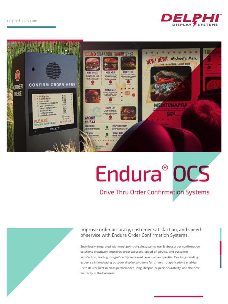 Endura 15 Order Confirmation Systems | PDF | Point Of Sale | Computing