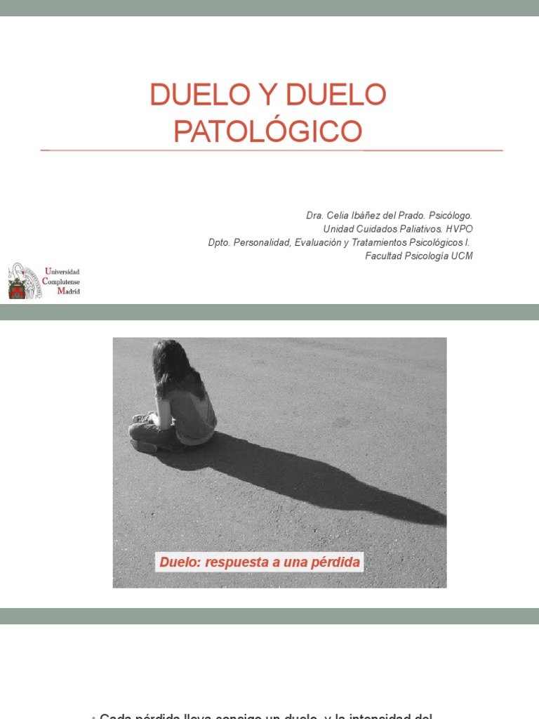 Duelo y Duelo Patológico: Intervención | PDF | Dolor | Las emociones